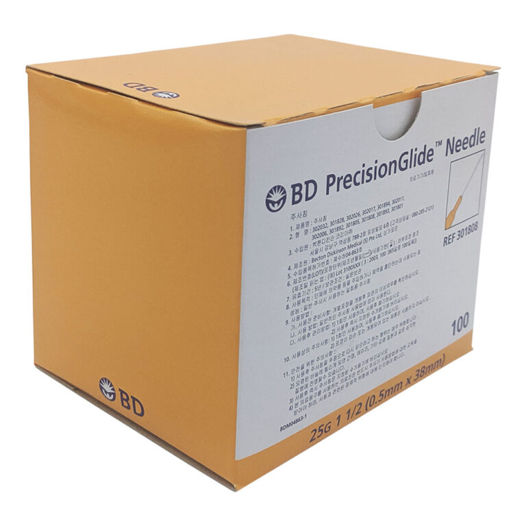 BD PrecisionGlide™ Needles Grey 27g 1/2" 100 Per Box • Sterile Syringes